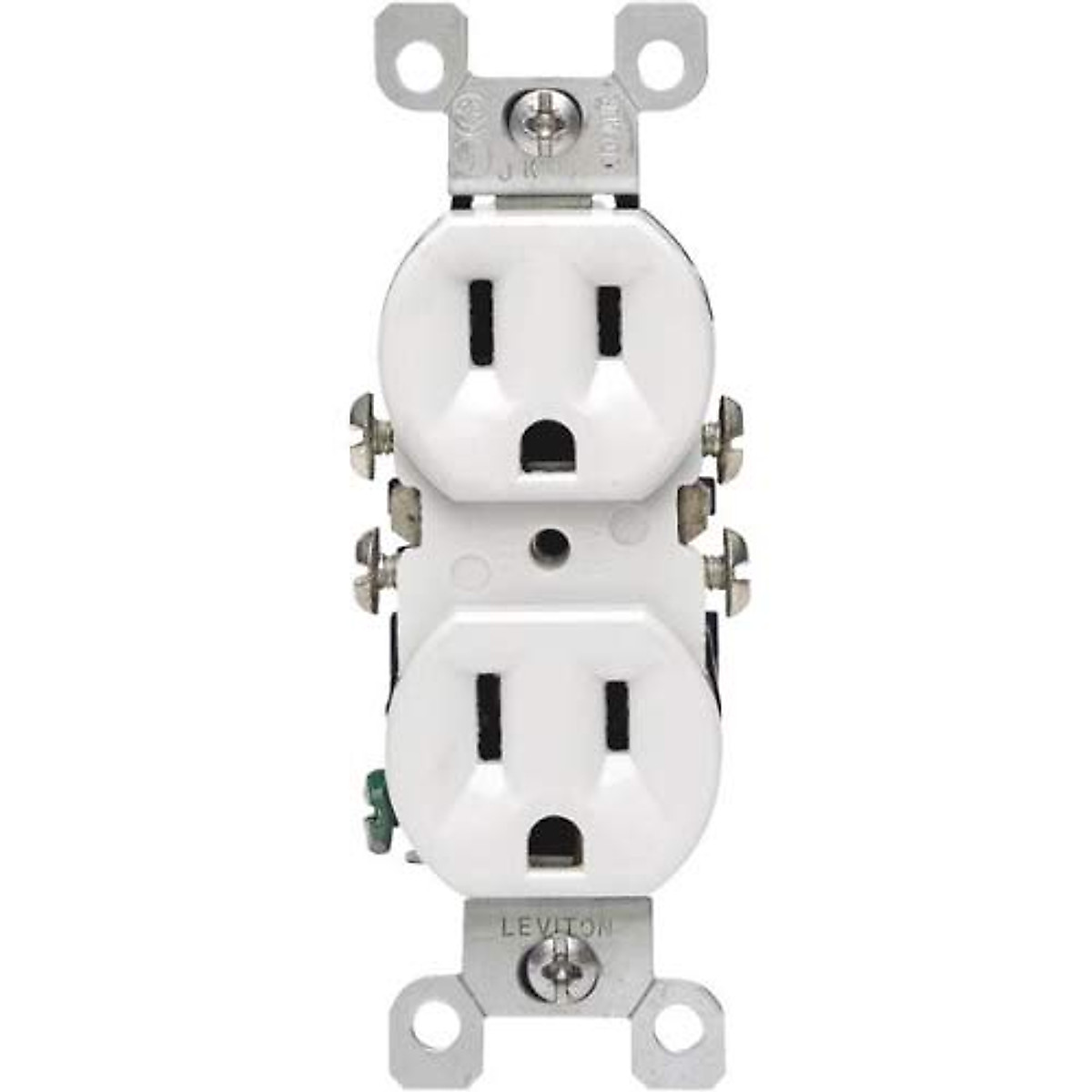 Leviton 018-12650-00W 15 Amp White Co/ALR Receptacle