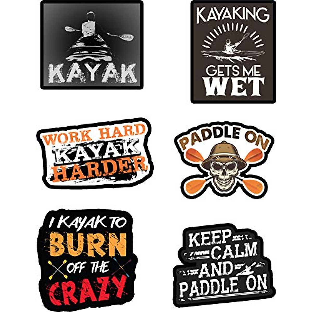 Kayak Stickers – Great Kayaking Accessories – Waterproof Stickers for Kayak – Kayak Decals- 100% Waterproof Vinyl Stickers