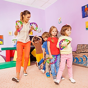 LED Tambourine, Light up Musical Flashing Tambourine (2 PCS)