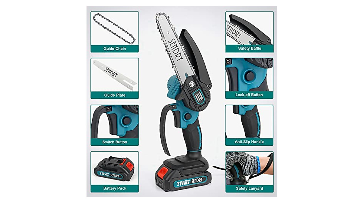 SENDRY Mini Chainsaw - Efficient & Cordless CuttingTool