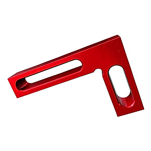Lkonwee 90 Degree Mini Positioning Square, Small Pocket Right Angle Clamps Woodworking Carpenter Tool, Check Square on Carpenter Cutting Tools (Red)