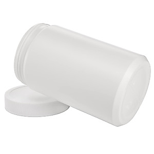 DEAYOU 6 Pack 33 Oz Plastic Mason Jars, 1 Quart Ice Cream Containers with Screw Top Lid, Plastic Freezer Jar Reusable Storage Food Canister for Yogurt, Soup, Hot or Cold Food, Salad, Butter (White)