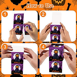 Halloween Candy Treat Box Set, 12 Pcs Treat Goodie Boxes Halloween Party Favors Boxes, Halloween Cardboard Funny Boxes for for Candy Snacks Cookie Small Gifts Halloween Party Supplies Kids Birthday