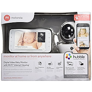 Motorola MBP854CONNECT Dual Mode Baby Monitor with 4.3-Inch LCD Parent Monitor and Wi-Fi Internet Viewing, 720p