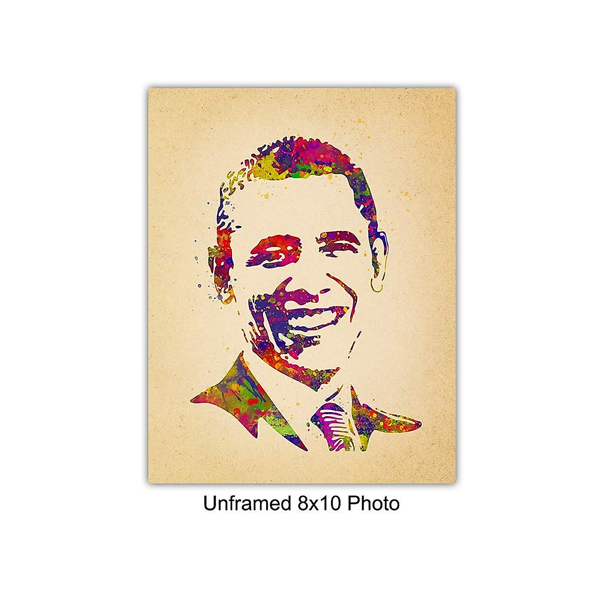 Barack and Michelle Obama Poster Picture Set - Gift for Black African Americans, Democrats, Liberals - Wall Art, Room Decor, Home Decoration for Office, Living Room, Bedroom - 8x10 Unframed