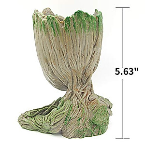 Arbusb Succulent Planter Pen Cup TreeMan for Birthday Gift,Pen Holder Pot Cute Green Plants Flower Pot,Best Festive Gift for Kids Girls,Boys,Women 5.63x3.15inch Indoor Outdoor(Express Love)