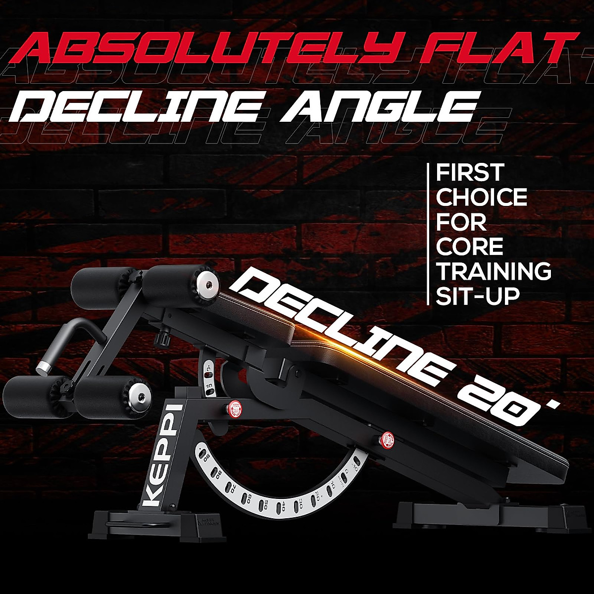 Keppi 1200LB Weight Bench, Heavy Duty Bench1000 PRO Adjustable Workout Bench Press Set for Home Gym Strength Training, Removable Foot Catch for Incline Flat Decline Sit Up Bench for Full Body Fitness