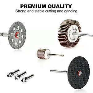 POPULO 305-Piece Rotary Tool Accessories Kit, 1/8-inch Diameter Shanks, Universal Fitment for Easy Cutting, Grinding, Sanding, Sharpening, Carving and Polishing, Storage Case.…