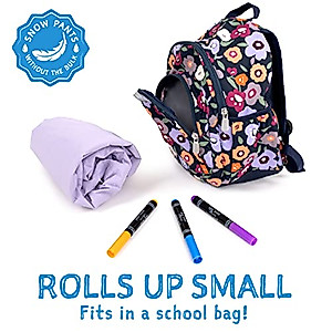 JAN & JUL Lined Water-Proof Pants Kids, Cozy Rain Gear for Boys Girls (Fleece-Lined: Black, 2T)