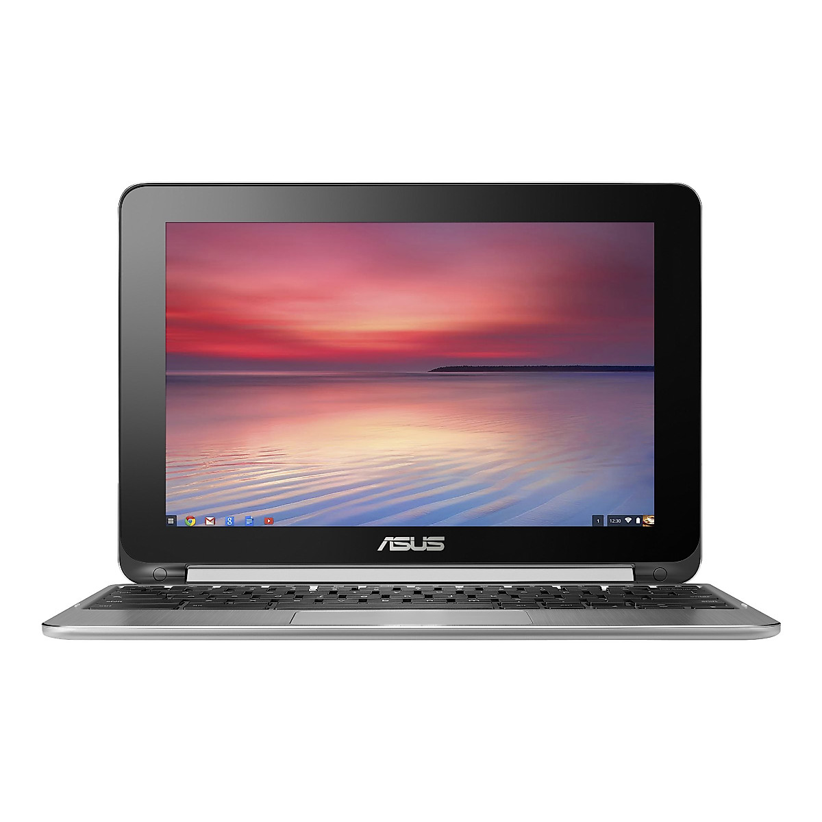 ASUS C100PA-DB02 10.1-inch Touch Chromebook Flip (1.8GHz, 4GB Memory, 16GB eMMC, Google OS), All Metal Body