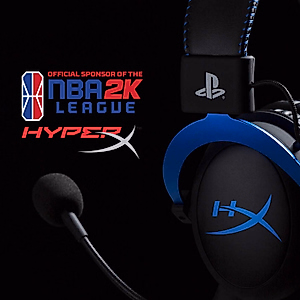 HyperX Cloud - Official PlayStation Licensed Gaming Headset for PS4 and PS5 with In-Line Audio Control, Detachable Noise Cancelling Microphone, Comfortable Memory Foam - Black