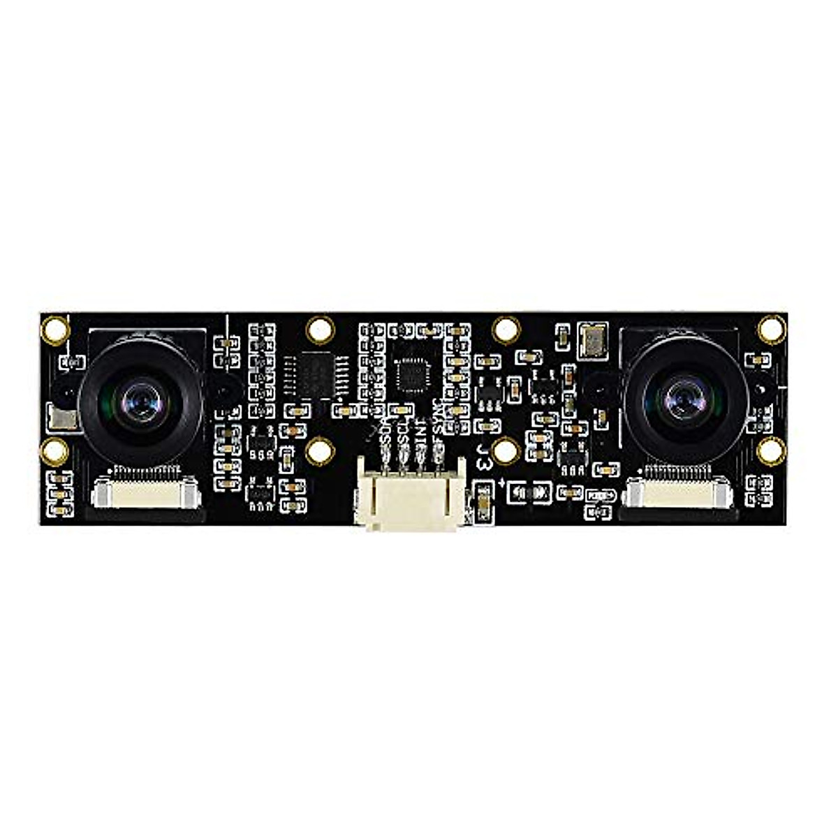 XYGStudy IMX219-83 Stereo Binocular Camera Sensor Module 3280x2464 8MP AI Depth Stereo Vision Dual IMX219 Supports Raspberry Pi 5 RPi CM3/CM3+ Compute Module POE IO Board/Jetson Nano B01