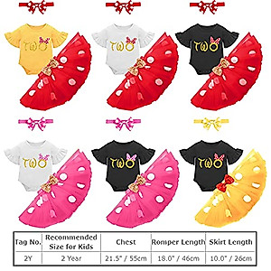 Cake Smash Wild Two Birthday Clothes for Baby Girls Polka Dots Romper Tulle Dress Ear Princess Pageant Outfits Sundress Playwea Pink+Black 2T