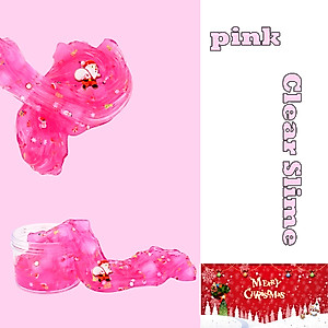 2 Pack Jelly Cube Glimmer Crunchy Slime Kit,Cute Toys and Stickers,Super Soft, Non-Sticky, Party Favors and Stress Relief Toy for Kids Education, Party Favor, Gift and Birthday