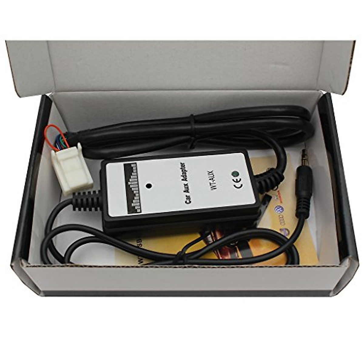 Yomikoo Auxillary Adapter, AUX Car MP3 Player Radio Interface AUX in Adapte 3.5mm Aux Interface for Toyota (6+6) Pin Connector 2005-2010 Camry 2005-2011 Corolla 2003-2010 RAV4