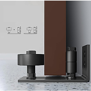 S&Z TOPHAND® 30 in x 84 in. Barn Door, 20-60 in Unfinished British Brace Barn Door/Modern Style/Solid Wood/Sliding Door/Simple Assembly is Required (30in)