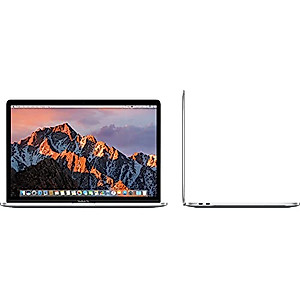 Apple 2016 MacBook Pro with Touch Bar 2.6GHz Intel Core i7 (15-inch, 16GB RAM, 512GB SSD Storage) - Silver (Renewed)