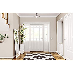 Westinghouse Lighting 6370200 Iron Hill 12-Inch, One-Light Indoor Semi Flush Mount Ceiling Light, Brushed Nickel Finish