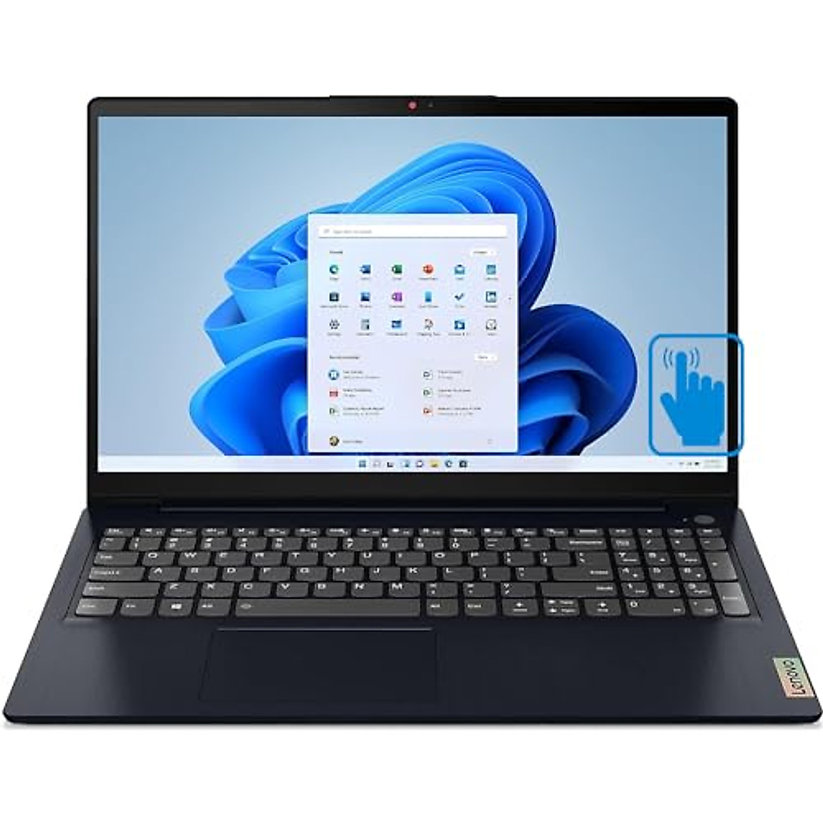 Lenovo IdeaPad 3 15.6" Touchscreen IPS FHD Abyss Blue Laptop (Intel i5-1235U, 8GB RAM, 1TB PCIe SSD, Intel Iris Xe, Backlit KYB, FP, WiFi 6, BT 5.2, Webcam, Win 11 Home) w/Dockztorm Hub