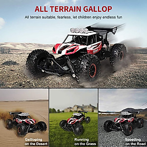WQ Remote Control Car, 2.4GHz High Speed RC Cars, Offroad Hobby RC Racing Car, 1/14 Scale RC Truck, All Terrain Waterproof Electric Toy Car Gift Boys Girls Kids for 3 4 5 6 7 8 9 Year Old