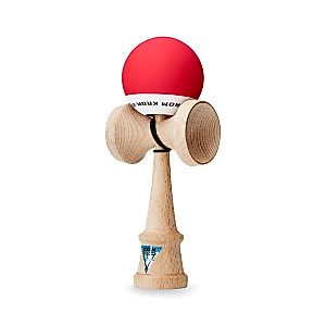 KROM Kendama POP Red – Flawless Balance – Strong and Durable – Enhanced Cognitive Skills – Improved Balance, Reflexes, and Creativity – Kendama Model Pro Made for Beginners and Experts