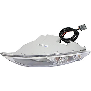 Evan Fischer Headlight Set Compatible with 2002-2016 International 4400LP 4400 Left Driver and Right Passenger Side Halogen With bulb(s)