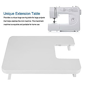 Sewing Machine Extension Board,brother sewing machine extension table ABS Plastic Mini Desktop Sewing Machine With Extension Table Extension Board , for Double Thread, Night Light, Foot Pedal