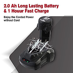 Electric Ratchet Wrench 3/8 Cordless Ratchet Wrench Set, Extended 55 N·m Battery Powered Ratchet Tool with 1 Hand Tool, 7 Sockets, 2 Screwdrivers, 1 Extender, 1/4" Adapter Dobetter-DBCRW12L