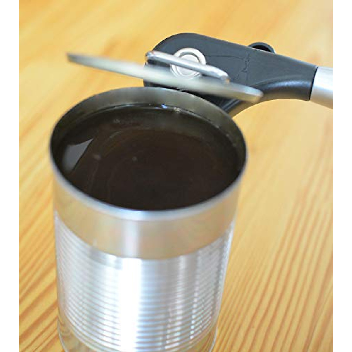 Zulay Smooth Edge Can Opener With Stainless Steel Blades - Ergonomic Grip Soft Edge Manual Can Opener - Smooth To Operate Hand Can Opener With Large Turn Knob - No Sharp Edges or Cuts