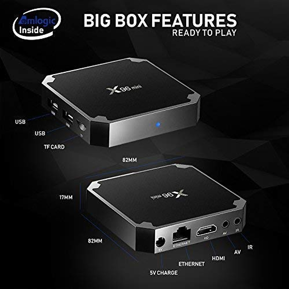X96 Mini Android 7.1 TV BOX 1GB 8GB AMLOGIC S905W QUAD CORE SUPPORT 2.4G WIFI H.265 X96MINI MEDIA PLAYER