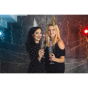 80s Party Favors Decorations 80s Straws 24pcs 80s Party Supplies Reusable 80s Plastic Straws for 80s Birthday Party, Back to 80s, Retro, Neon, Hip Hop Party Decorations Favors