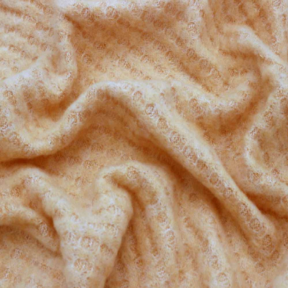 Toast Chambray Waffle Brush Poly Rayon Spandex Knit Fabric