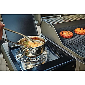 Napoleon - Rogue 425 Natural Gas Grill with Range Side Burner, Black, 3 Stainless Steel Main Burners