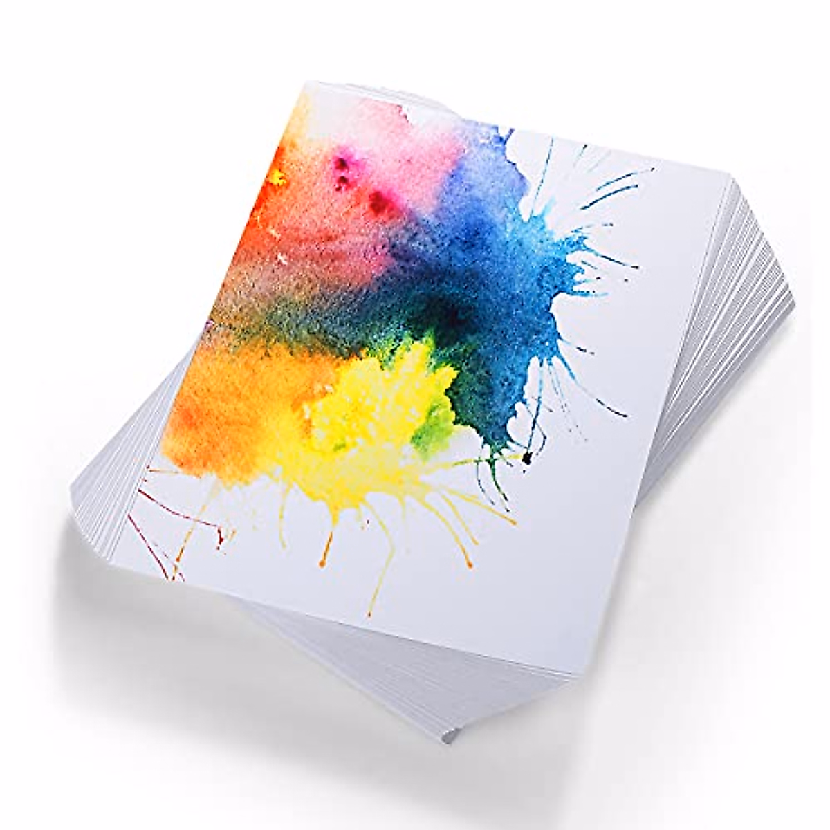 120 Sheets Cotton Watercolor Paper Cold Press Paper Pack for Kids Students Adults Watercolorist Beginning Artists (230gsm, 9 x 12 Inch)