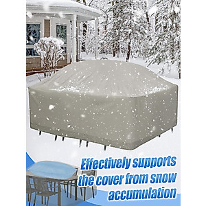 84" x 36" Patio Furniture Cover Airbag - No Leakage, with Rope to Fix, Reusable Weather Resistant Picnic Table Airbag Patio Table Cover Support for Outdoor Patio Furniture, Rectangular