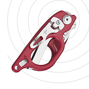 LEATHERMAN, Raptor Response Emergency Shears with Ring Cutter and Oxygen Tank Wrench, Made in the USA, Crimson