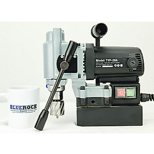 TYP-28A Mag Drill BLUEROCK Tools MINI Magnetic Drill Typhoon Small Mag Annular