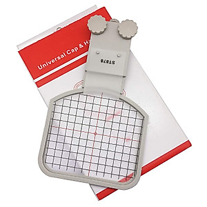 YEQIN Embroidex Cap/Hat Hoop for Brother PE800 PE535 SE600 SE625 SE270D HE-120 900D SE400 PE550D PE770 SE1900 NQ1600E etc, Sewing and Embroidery Machine Hat Hoops (for 4x4” or Larger Hoop)