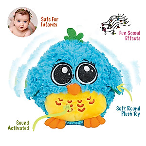 Baby Toys 6-12 Months & Up - 'Mr. Blue' Dancing & Singing Bird - Sound & Touch Activated Musical Toy for Boys & Girls - Ideal Gift for Infants, Babies & Toddlers