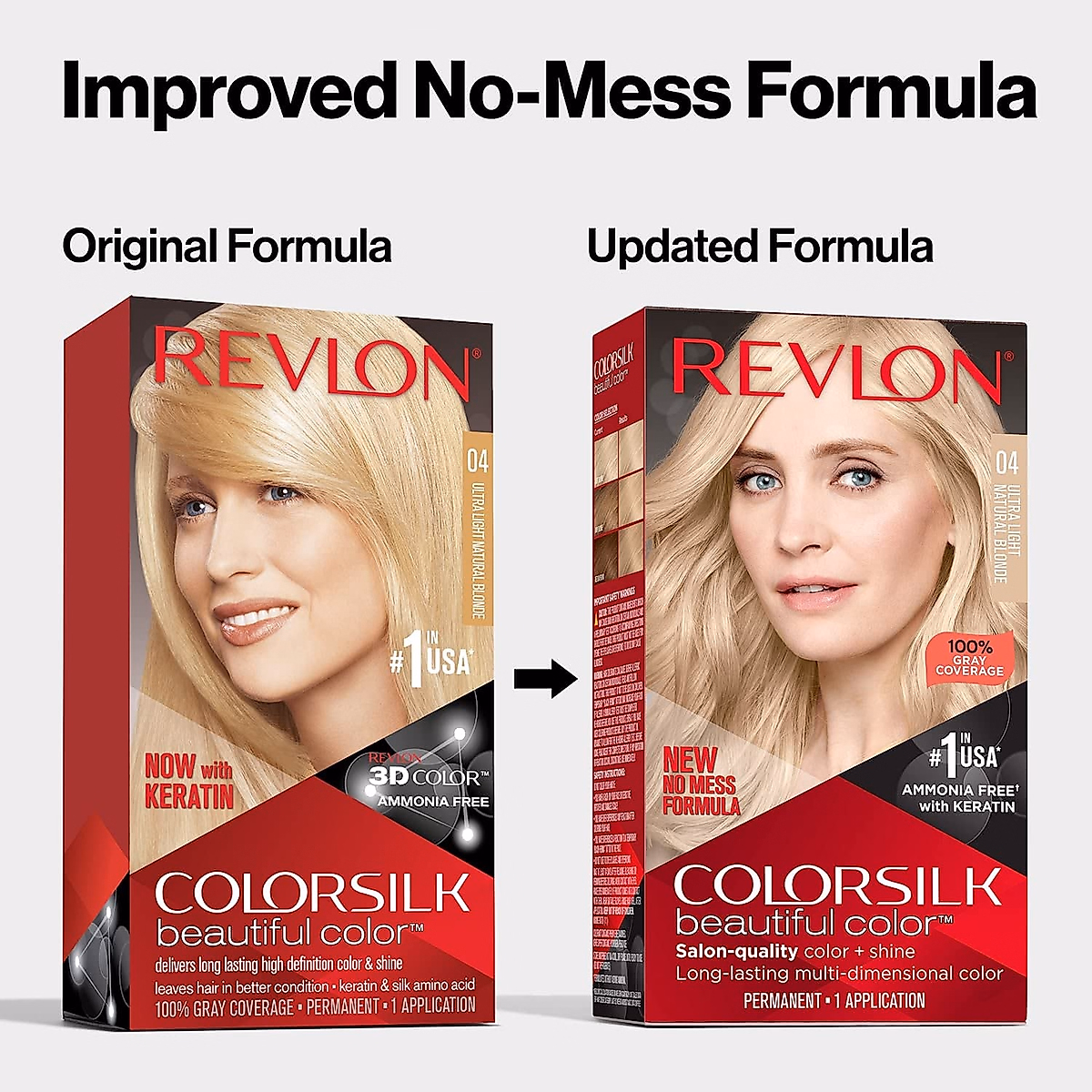 Revlon ColorSilk Beautiful Permanent Color, [04] Ultra Light Natural Blonde 1 ea
