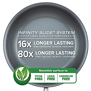 Anolon Advanced Home Hard Anodized Nonstick Crepe Pan, 9.5 Inch, Indigo Blue