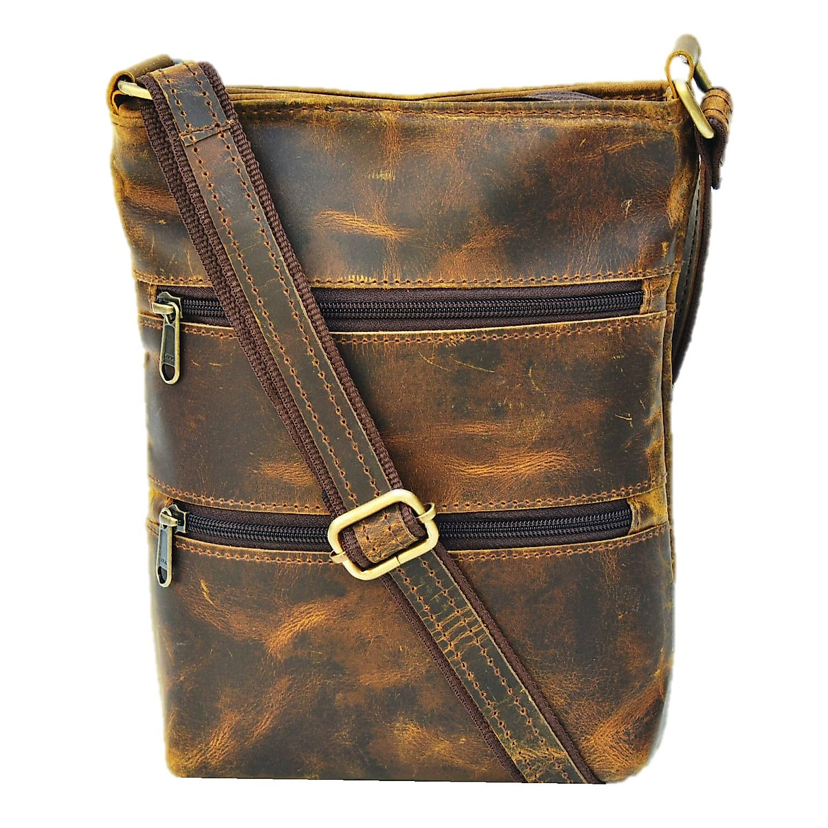 Jony Vintage Small Sling Bag for Women Leather Fashionable Crossbody Handbag Shoulder Travel Vintage Handmade Purse