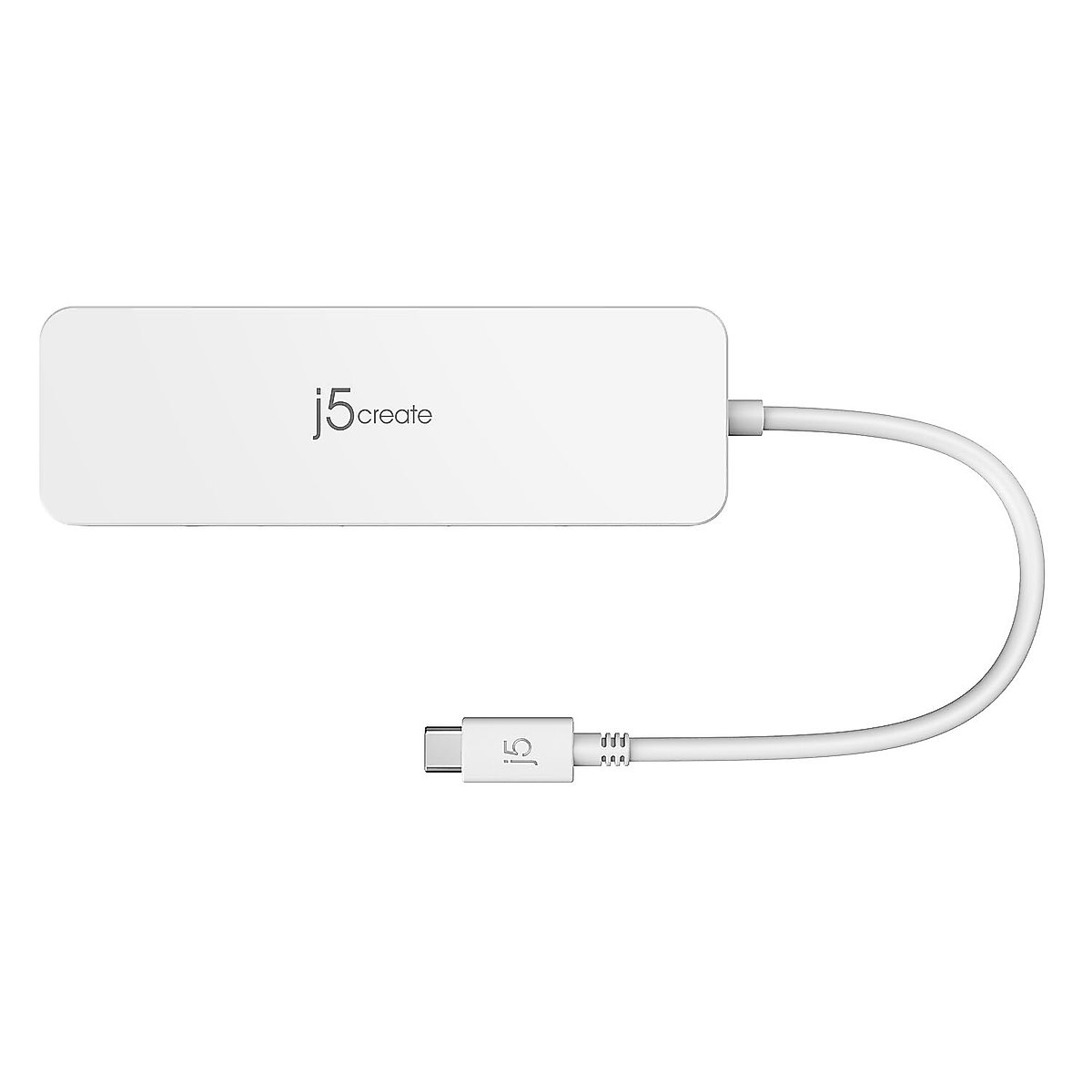 j5create USB-C Mini Hub - 4K HDMI, 2 x USB 3.1 5Gbps, microSD & SD Card Reader, 3.5mm Audio Jack, 60W PD Pass-Through Charging (JCD373)