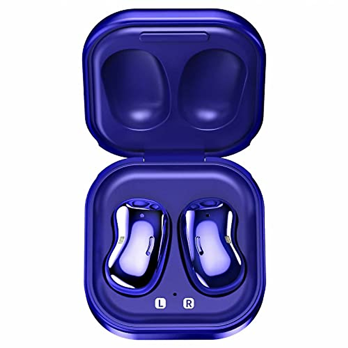 UrbanX Street Buds Live True Wireless Earbud Headphones for Samsung Galaxy S21 Ultra 5G - Wireless Earbuds w/Active Noise Cancelling - Blue (US Version with Warranty)