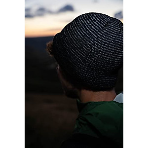 SEALSKINZ Unisex Waterproof Cold Weather Reflective Beanie, Black, Large/X-Large