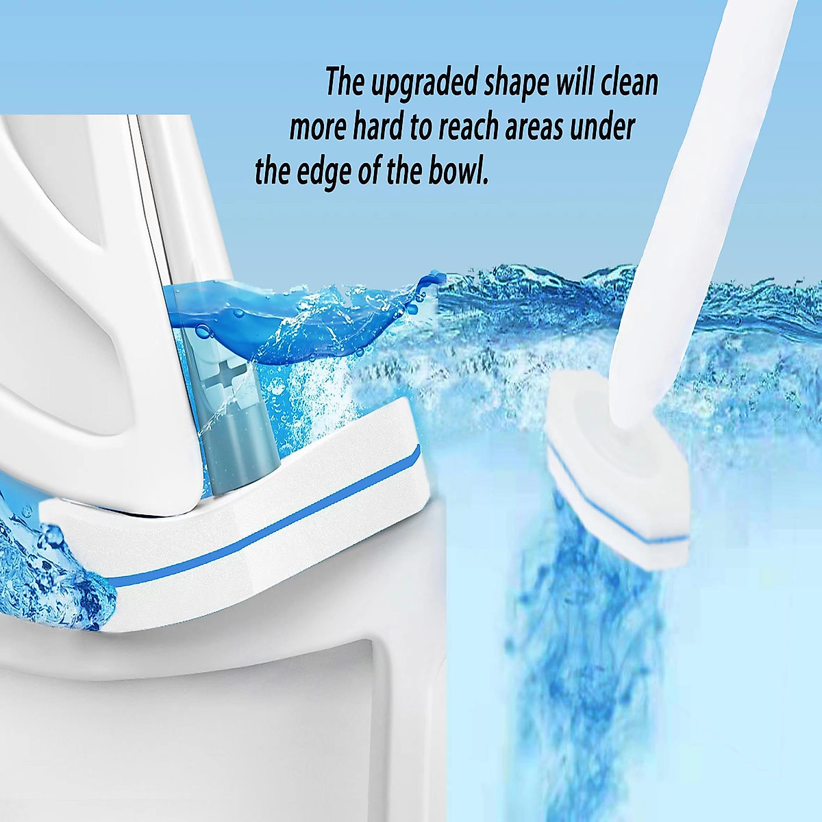 50PCS Wand Head Brush for Upgraded Wand Refill Compatible with Clorox Toilet Wand Refills