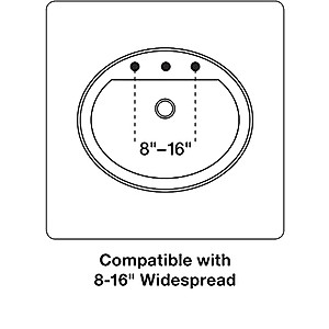 Bathroom Faucet by KOHLER, Bathroom Sink Faucet, Devonshire Collection, 2-Handle Widespread Faucet with Metal Drain, Polished Chrome, K-394-4-CP