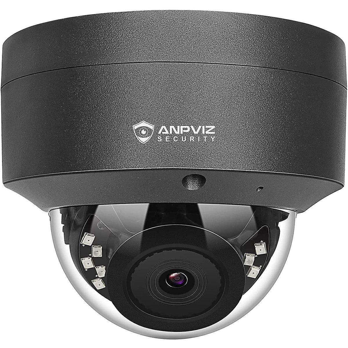 Anpviz 5MP PoE Camera, Outdoor Vandal Dome Security PoE IP Camera with Audio, 98ft Night Vision, H.265, 24/7 Recording Waterproof IP66 Indoor, Wide Angle 2.8mm (Grey), NDAA Compliant (U Series)