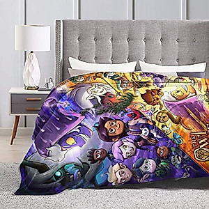 atgzfdr The Owl Anime House Blanket Throw Blankets Ultra Soft Flannel Lightweight Throws for Couch, Bed,All Seasons Use 60"x50"