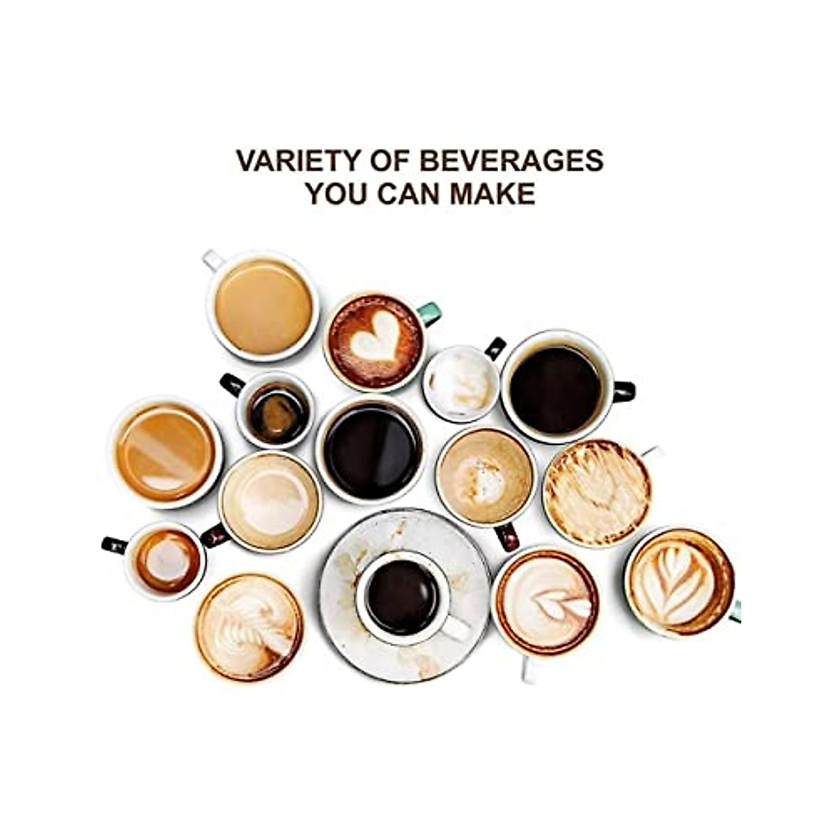 Espumador de leche de mano para lattes - Batidor de bebidas para café, mini espumador para capuchino, frappe, matcha, chocolate caliente